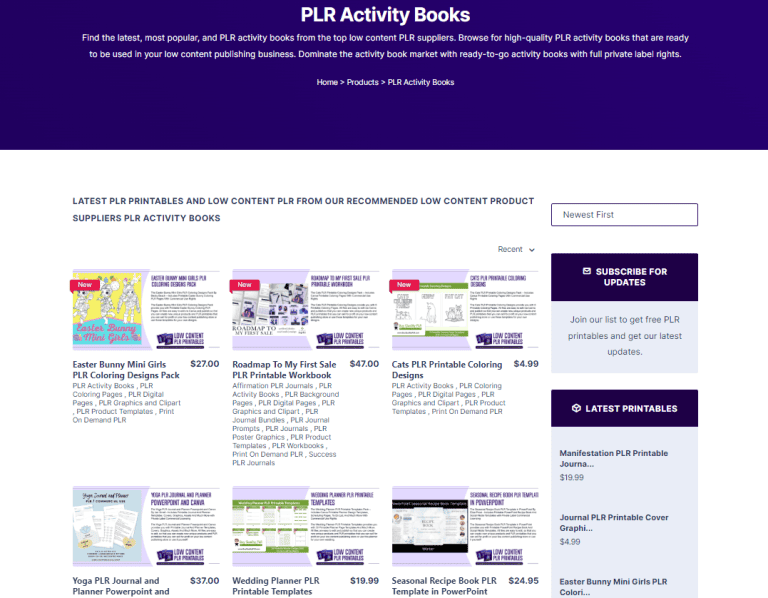 Profiting with Kids Printable Activity Books | PLR Printable Profits