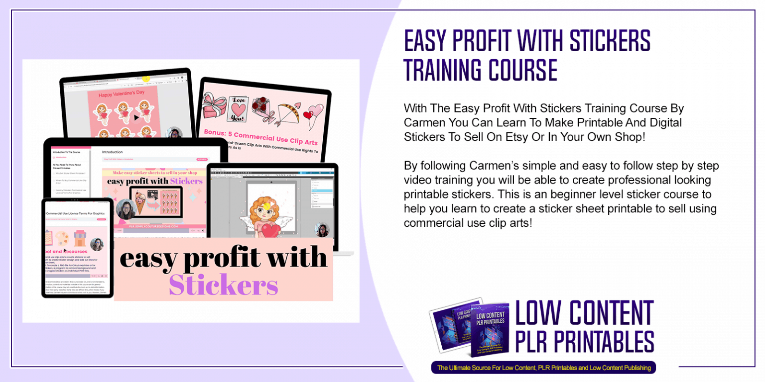Easy Profit With Stickers Training Course | Best Printable Stickers Course