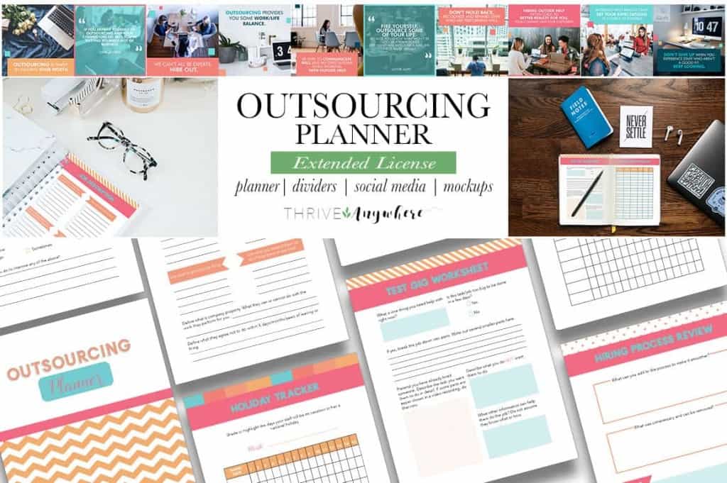 Outsourcing PLR Planner and Workbook | Best PLR Printables Kit