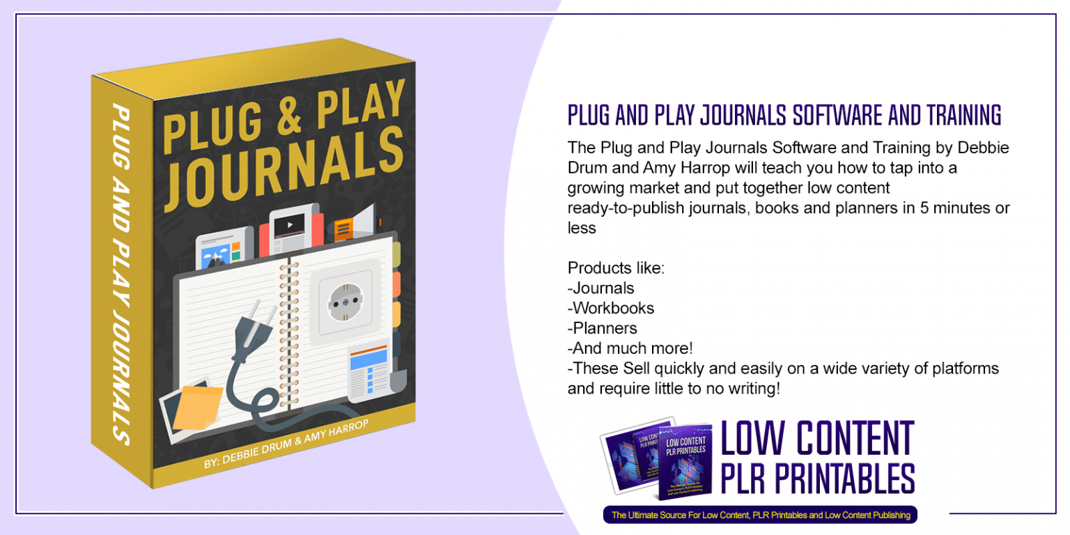 Plug and Play Journals Software and Training | Printable Journals Course