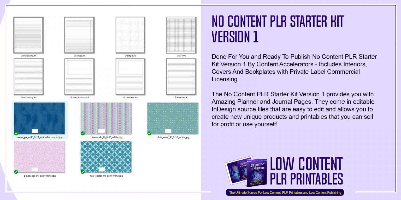 Entertainment PLR Planner Template | PLR Printable Planner Templates