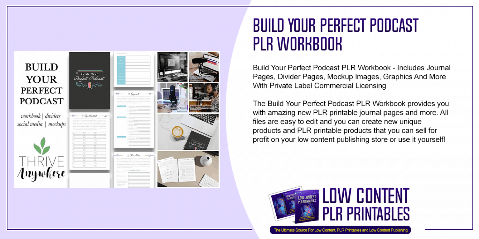 Build Your Perfect Podcast PLR Workbook | PLR Workbook