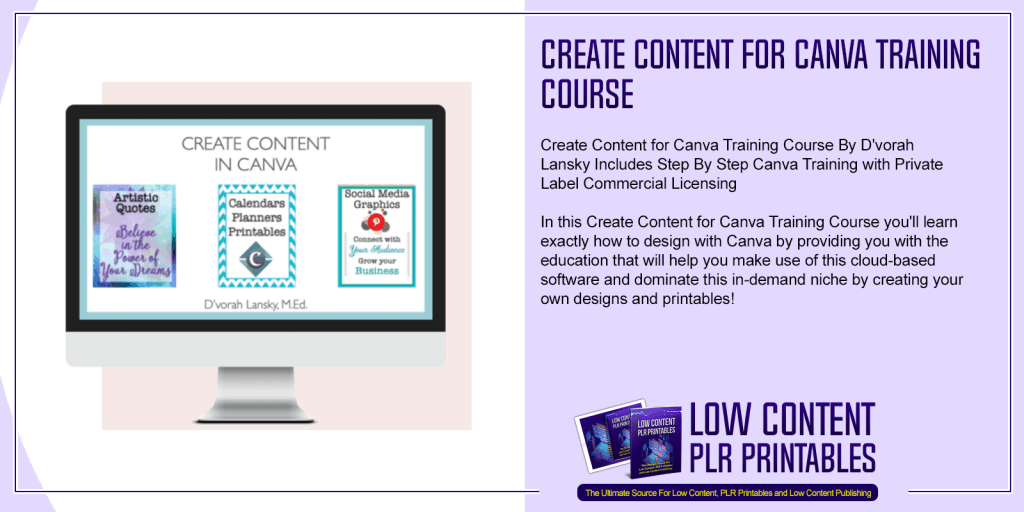 Create Content for Canva Training Course | Canva Publising Course