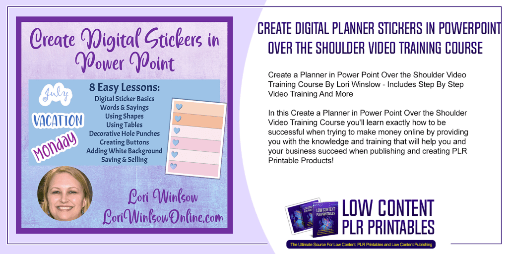 Create Digital Planner Stickers in Power Point Over the Shoulder Video ...