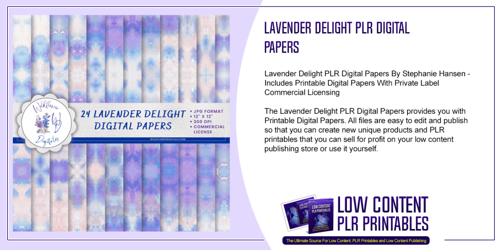 Holiday Digital PLR Paper Pack | PLR Printable Paper Designs