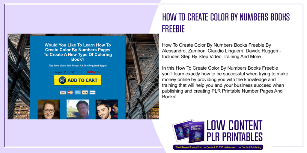 How To Create Color By Numbers Books Freebie | PLR Printables