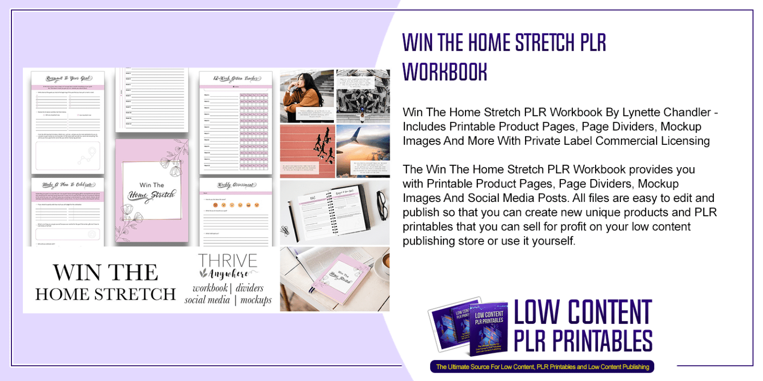 Win The Home Stretch PLR Workbook | PLR Printable Workbook Template