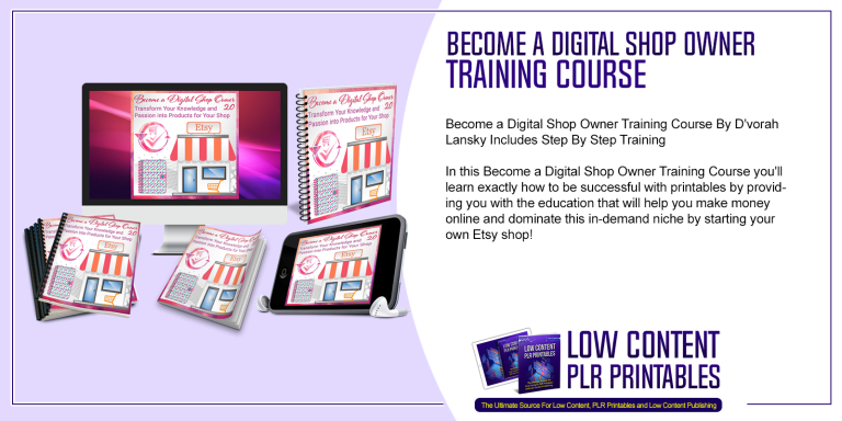 Become a Digital Shop Owner Training Course | Publishing Course