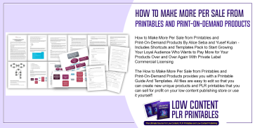 High-Value Printable Profits Training | PLR Printables Training Course