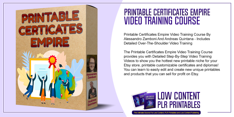 High-Value Printable Profits Training | PLR Printables Training Course