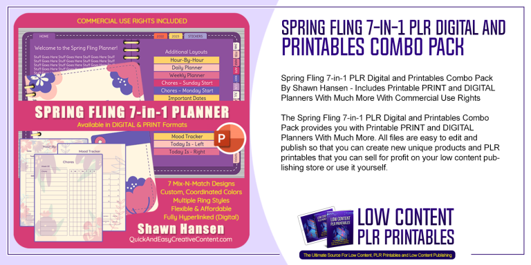 Digital Planner Cover Kits For Printables | PLR Printable Planner Covers