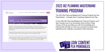2023 Biz Planning Mastermind Training Program | Training Program