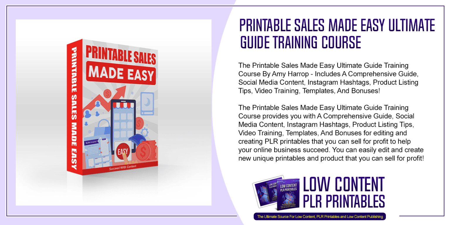 Printable Sales Made Easy Ultimate Guide Training Course