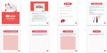 YouTube Success PLR Printable Workbook | Youtube Workbook