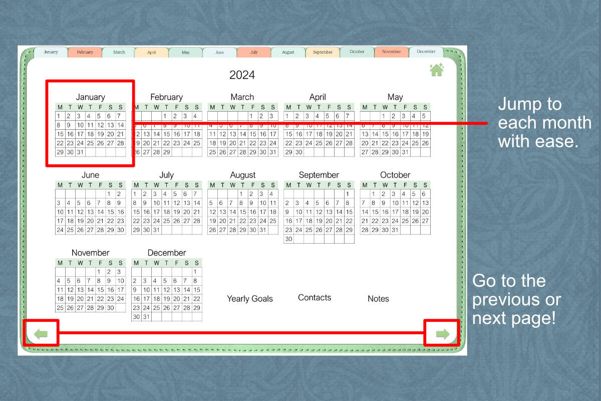 Digital Daily PLR Planner for 2024 | Daily PLR Printable Planner